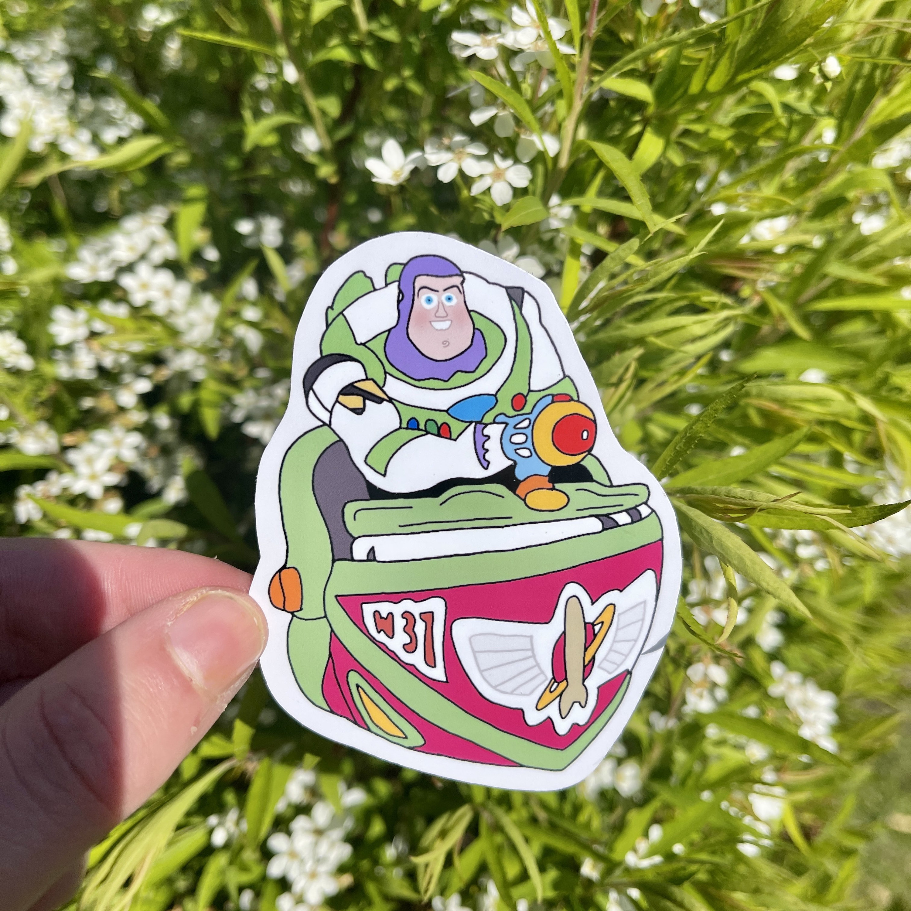 Buzz Lightyear's Space Ranger Spin Sticker/Magnet | Etsy
