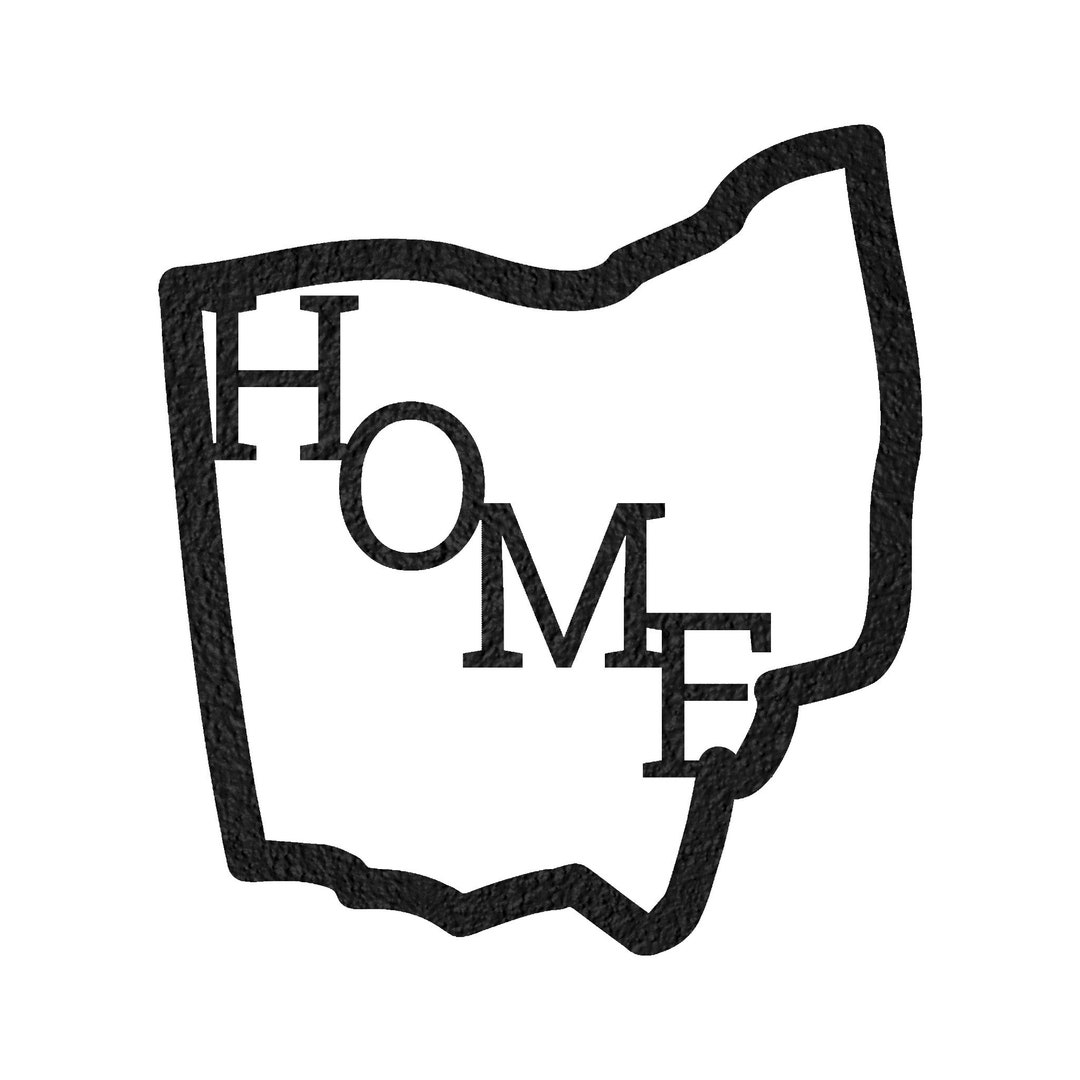Ohio Home Sign, Metal Home & Wall Decor, State of Ohio, Made in USA - Etsy