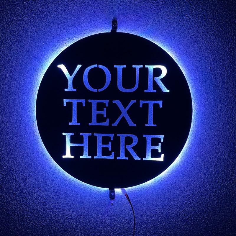 Custom Backlit Sign - Etsy