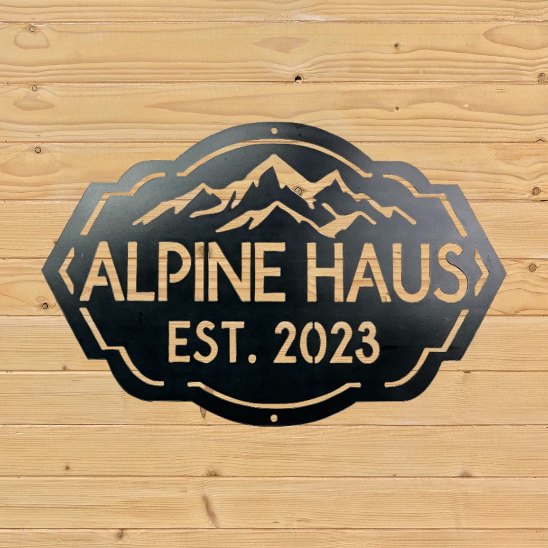 Custom Mountain Range Sign, Personalized Metal Wall Art, Wall Decor ...