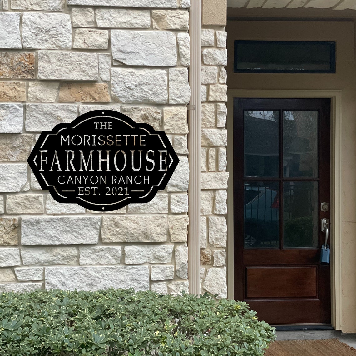 Custom Farm House Sign, Personalized Family and Farm Name, Outdoor ...