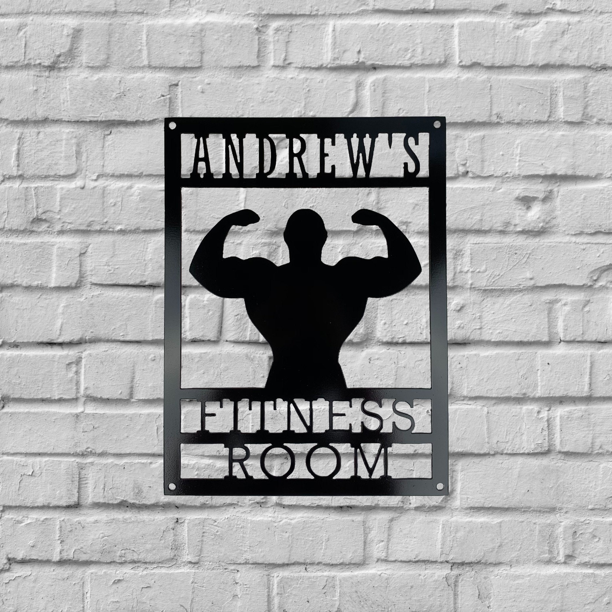 Custom Home Gym Sign Personalized Gym Wall Art Metal Gym | Etsy