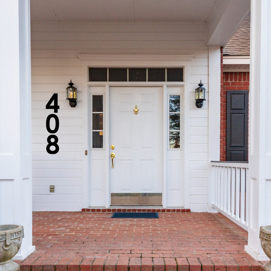 Modern Metal House Numbers and Letters, Customized Sleek Individual ...