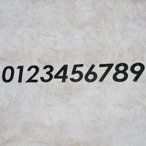 Modern Metal House Numbers and Letters, Customized Sleek Individual ...