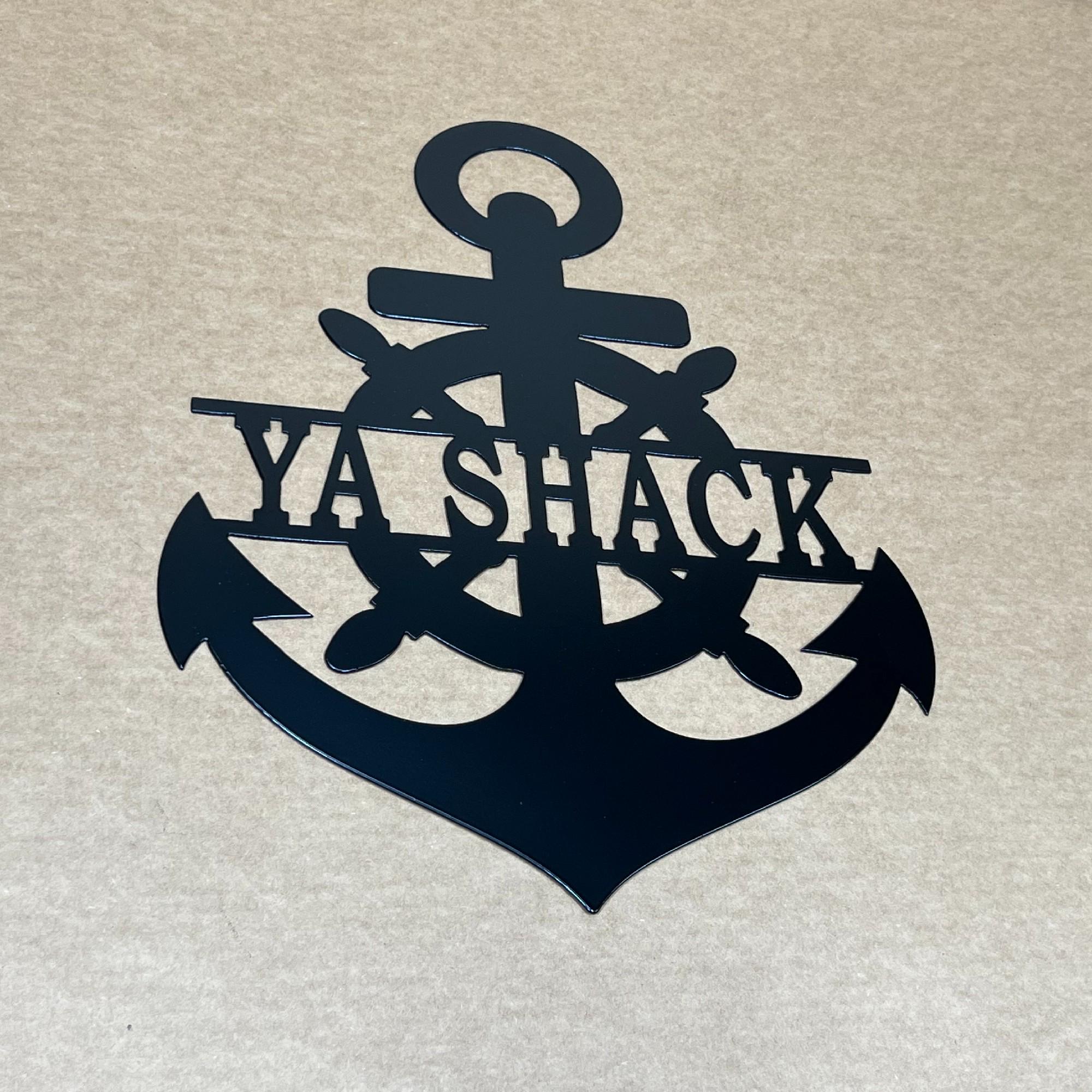 Anchor Name Sign, Custom Nautical Wall Art, Ocean Themed Decoration ...