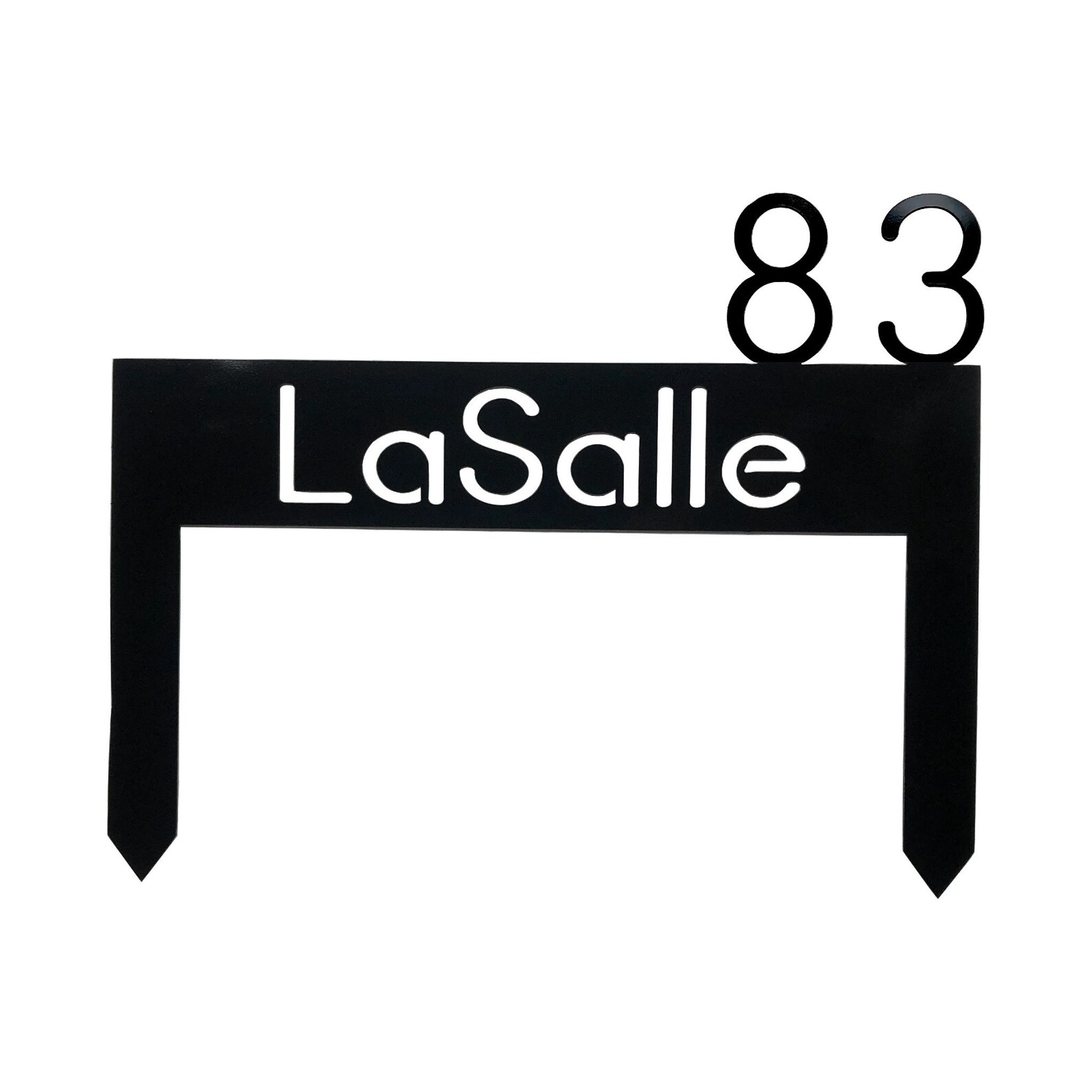 Custom Lawn Address Sign Metal Driveway Yard Sign With - Etsy