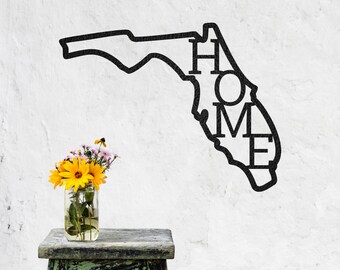 State of Florida Metal Sign - Etsy