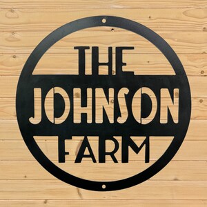 Customized Hanging Farm Sign, Personalized Custom Metal Sign, Farm ...