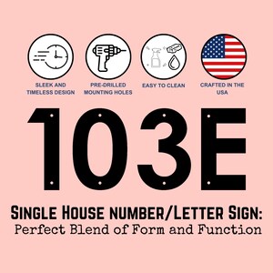Modern Metal House Numbers and Letters, Customized Sleek Individual ...