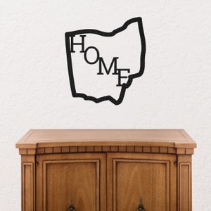 Ohio Home Sign, Metal Home & Wall Decor, State of Ohio, Made in USA - Etsy