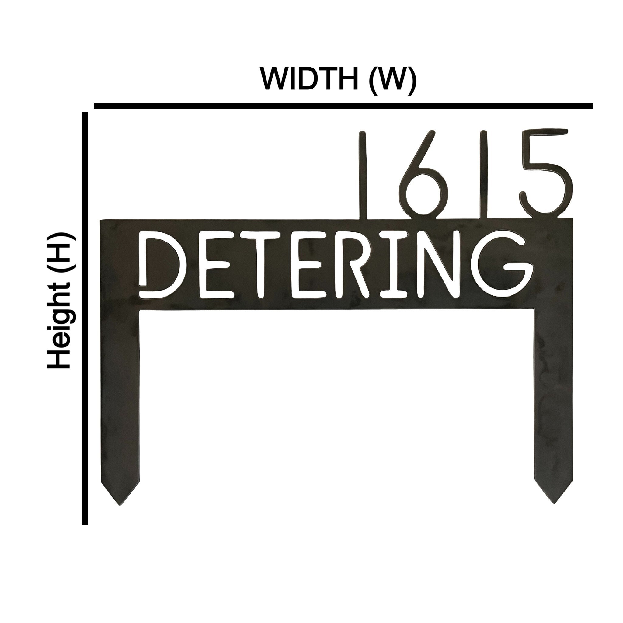 Custom Lawn Address Sign Metal Driveway Yard Sign With - Etsy UK