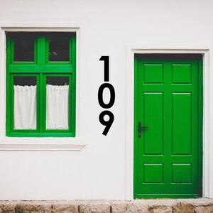 Modern Metal House Numbers and Letters, Customized Sleek Individual ...