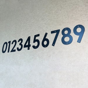 Modern Metal House Numbers and Letters, Customized Sleek Individual ...