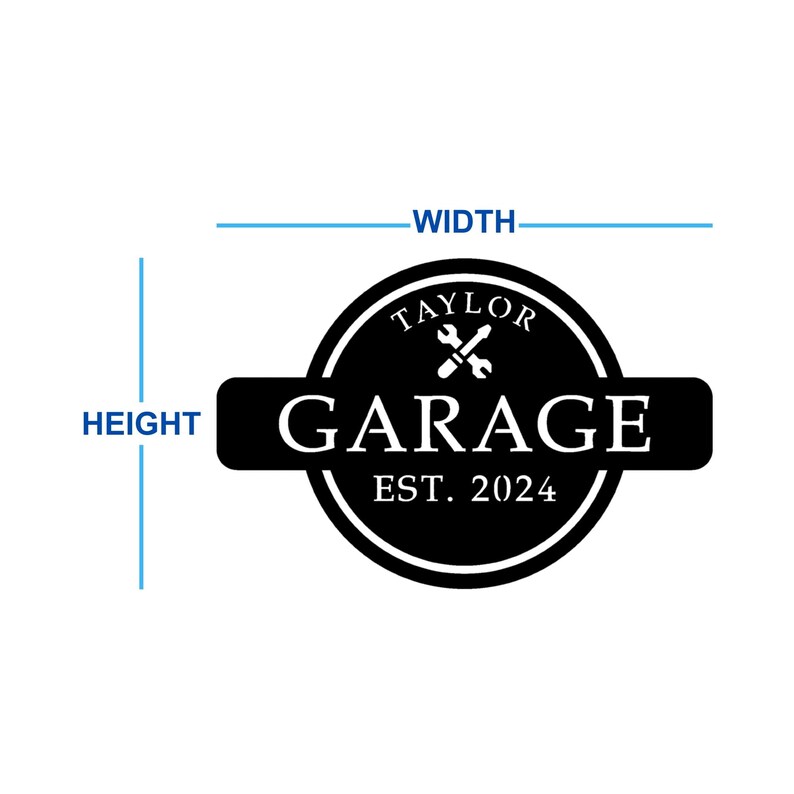 Custom Neon Garage Sign, LED Backlit Garage Metal Sign, Personalized ...