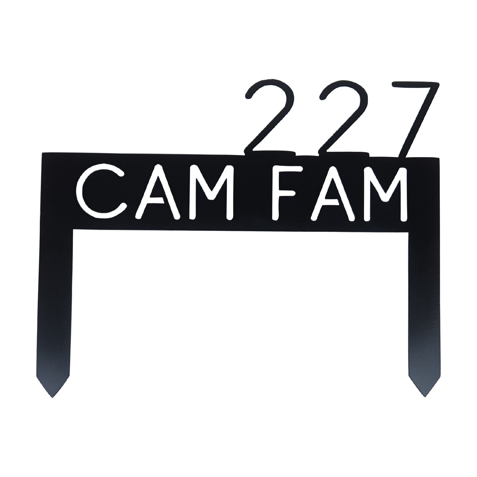 Custom Lawn Address Sign Metal Driveway Yard Sign With - Etsy