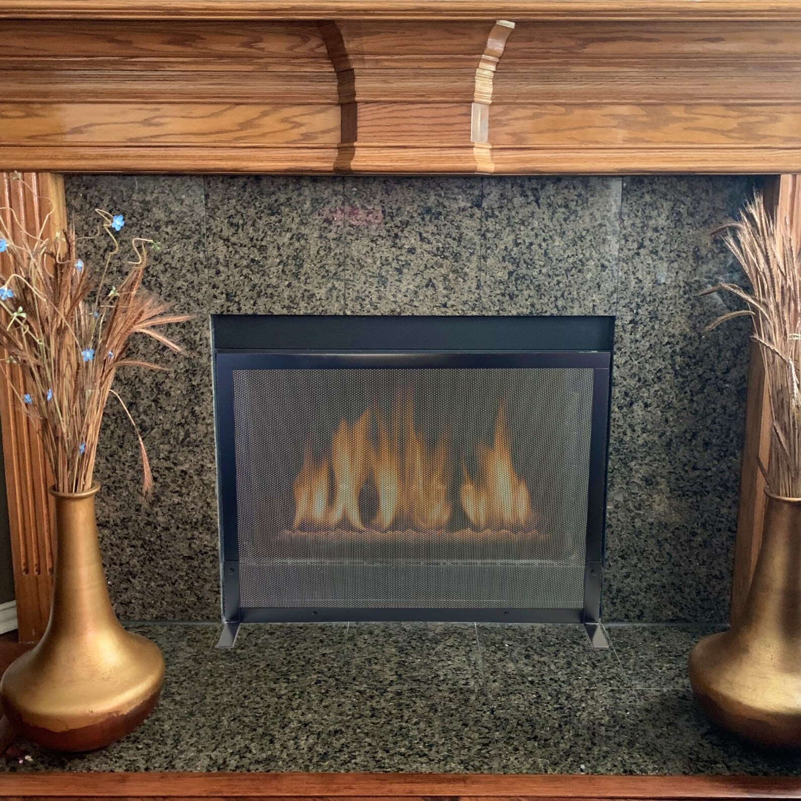 Custom Fireplace Screen Simple Steel Design Custom Sizes to - Etsy