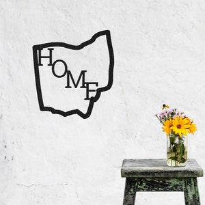 Ohio Home Sign, Metal Home & Wall Decor, State of Ohio, Made in USA - Etsy