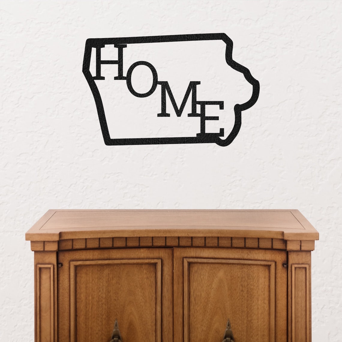 Iowa Home Sign Metal Home & Wall Decor State of Iowa Made | Etsy