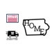 Iowa Home Sign Metal Home & Wall Decor State of Iowa Made - Etsy
