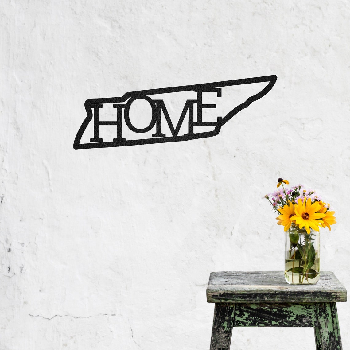 Tennessee Home Sign, Metal Home & Wall Decor, State of Tennessee, Made ...