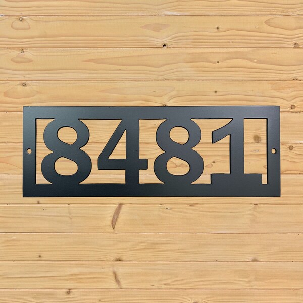 Metal Numbers Address Horizontal - Etsy