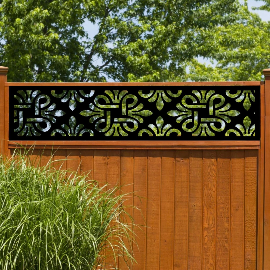 Petralis Decorative Fence Topper Panel, Garden Privacy Screen, Custom ...