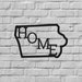 Iowa Home Sign Metal Home & Wall Decor State of Iowa Made - Etsy
