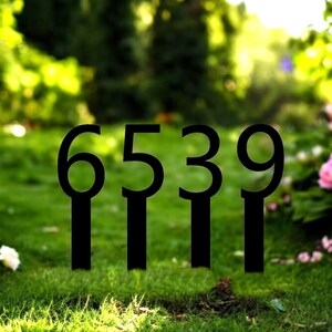 Lawn House Number Stakes, Free Standing Individual Lawn Stake House ...
