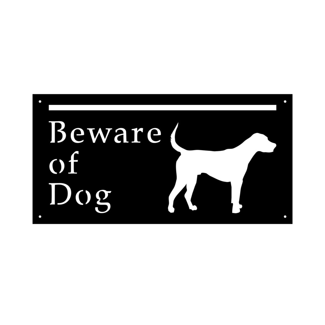 Beware of Dog Customizable Metal Sign With Different Dog Breed - Etsy