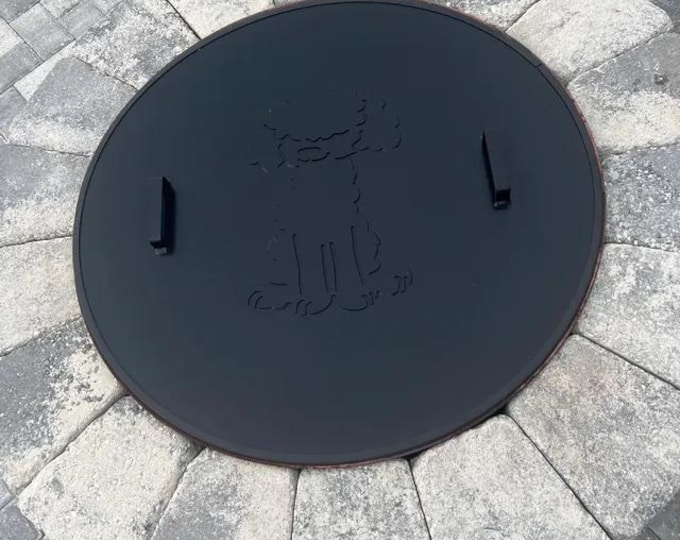 Monogrammed Fire Pit Snuffer, Premium Customized Firepit Cover, Fire ...