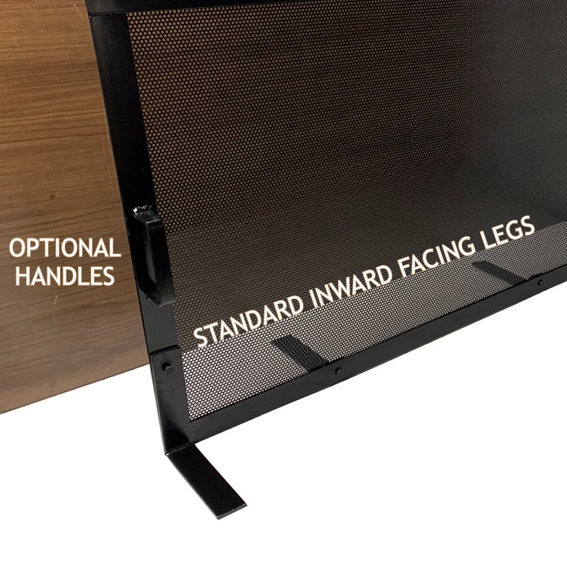 Custom Fireplace Screen Simple Steel Design Custom Sizes to - Etsy