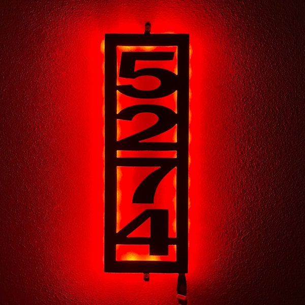 Backlit Home Address Sign - Etsy