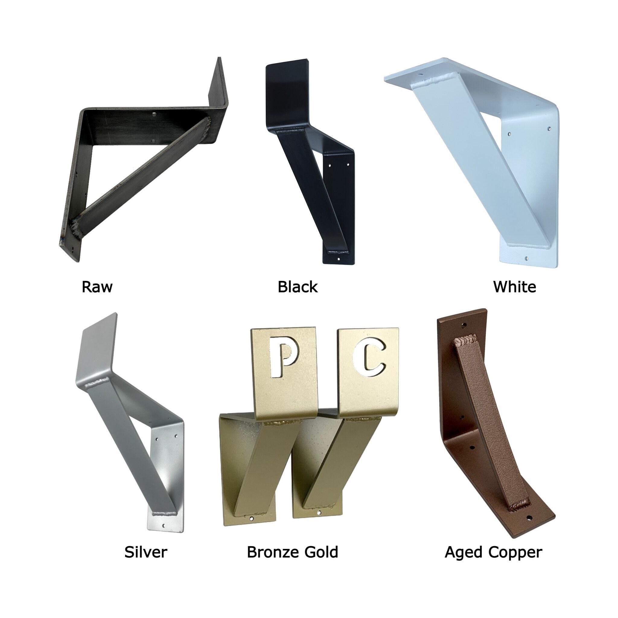Floating Shelf Bracket, 4 Inch Wide, Heavy Duty Steel Shelving Support ...