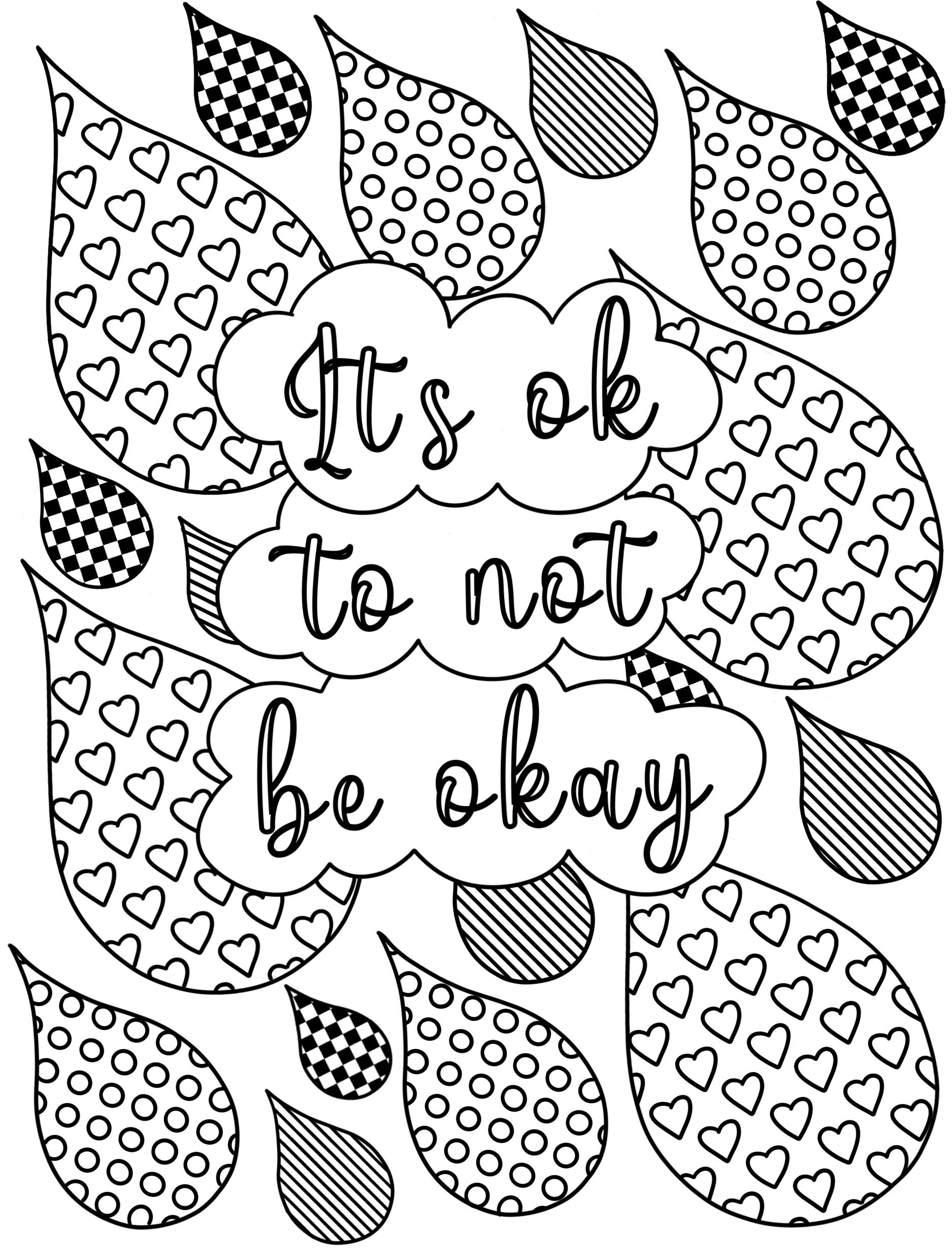 SELF CARE COLORING Book/ Adult Coloring Book/ Stress Relief/ Self Care ...