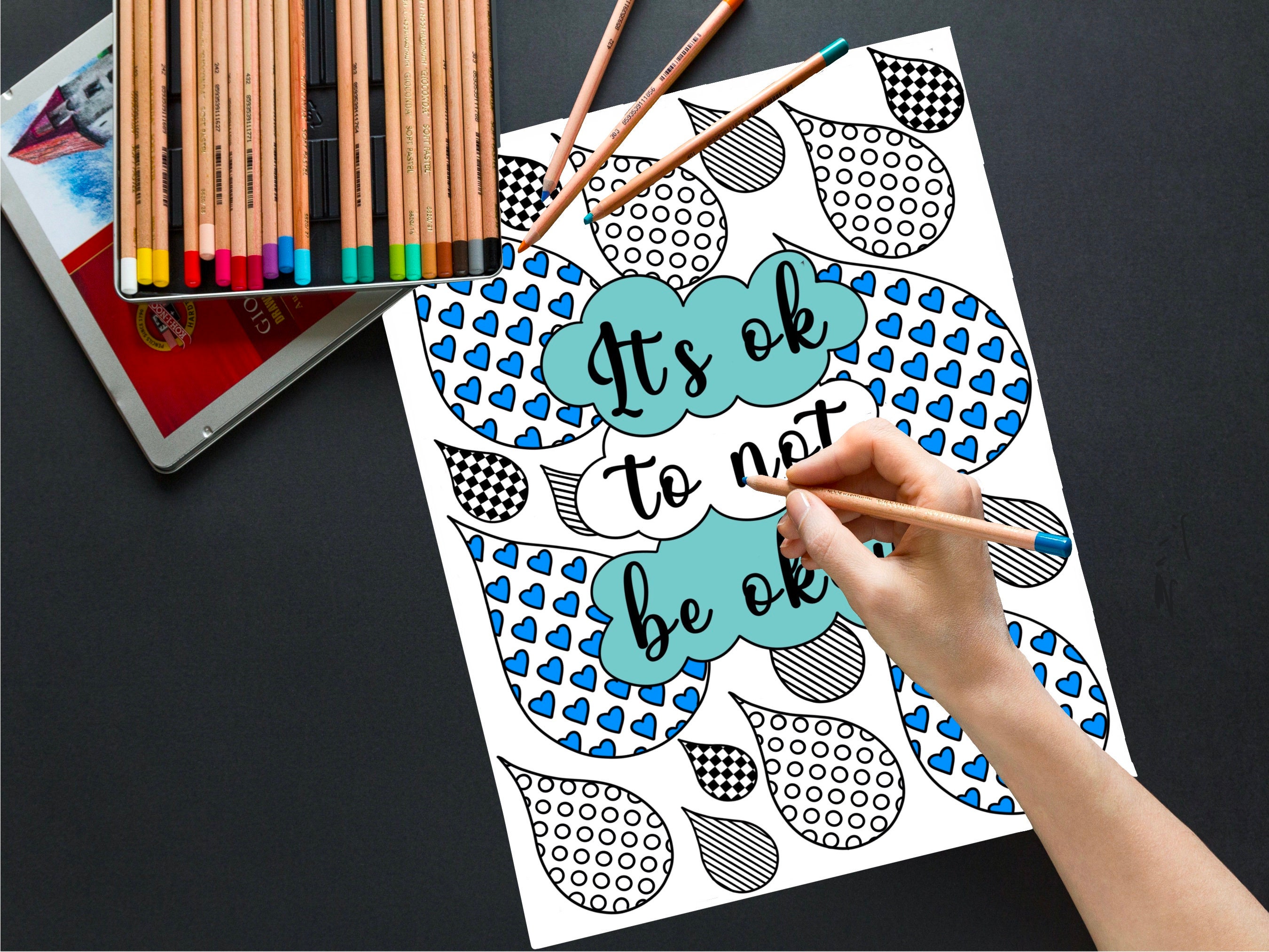 SELF CARE COLORING Book/ Adult Coloring Book/ Stress Relief/ Self Care ...