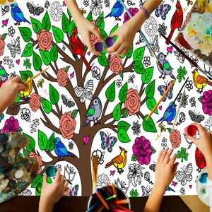 Giant Coloring Poster/ Spring Coloring Poster/ Party - Etsy