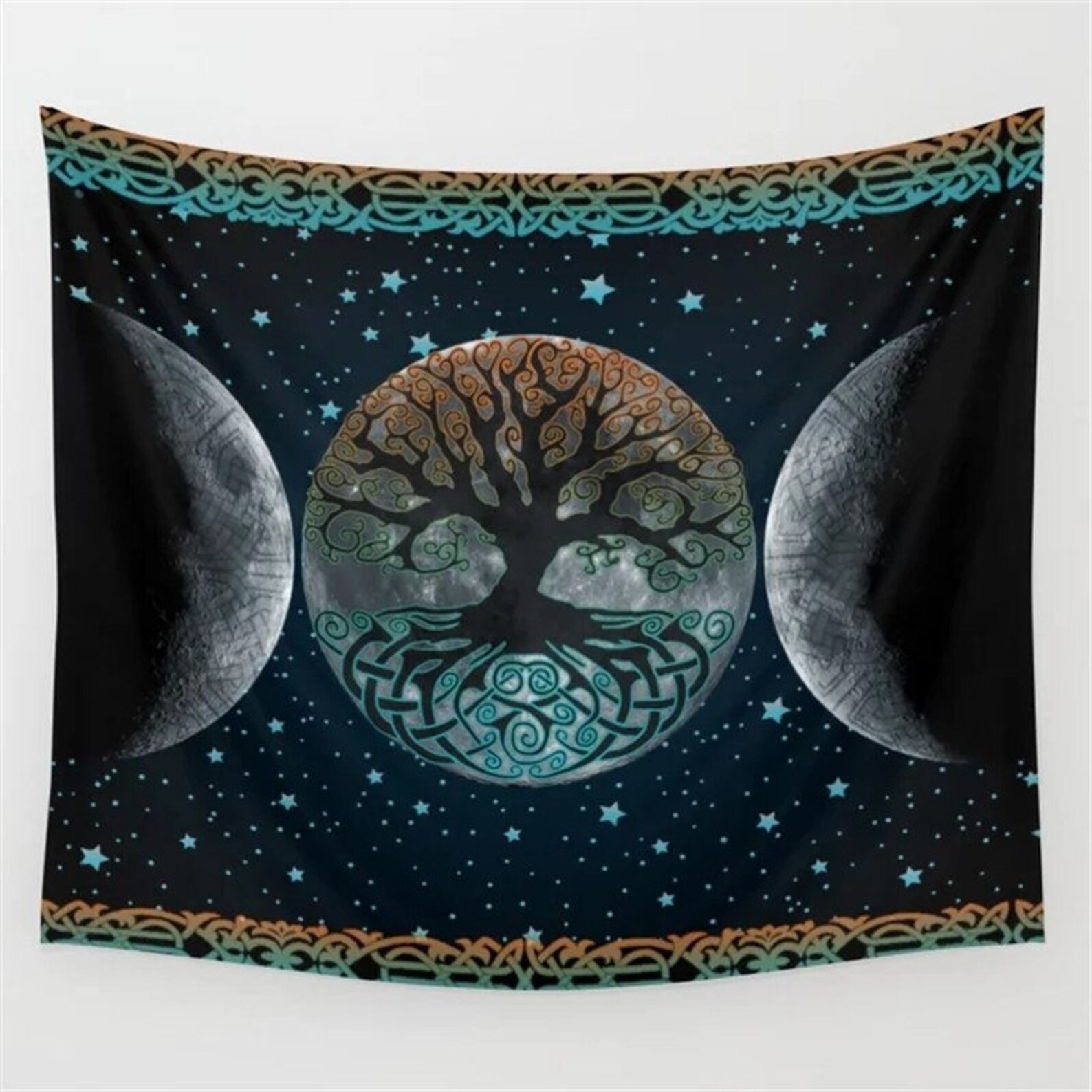 Tapestry with LED Light Tree of Life Moon Wall Tapestries | Etsy