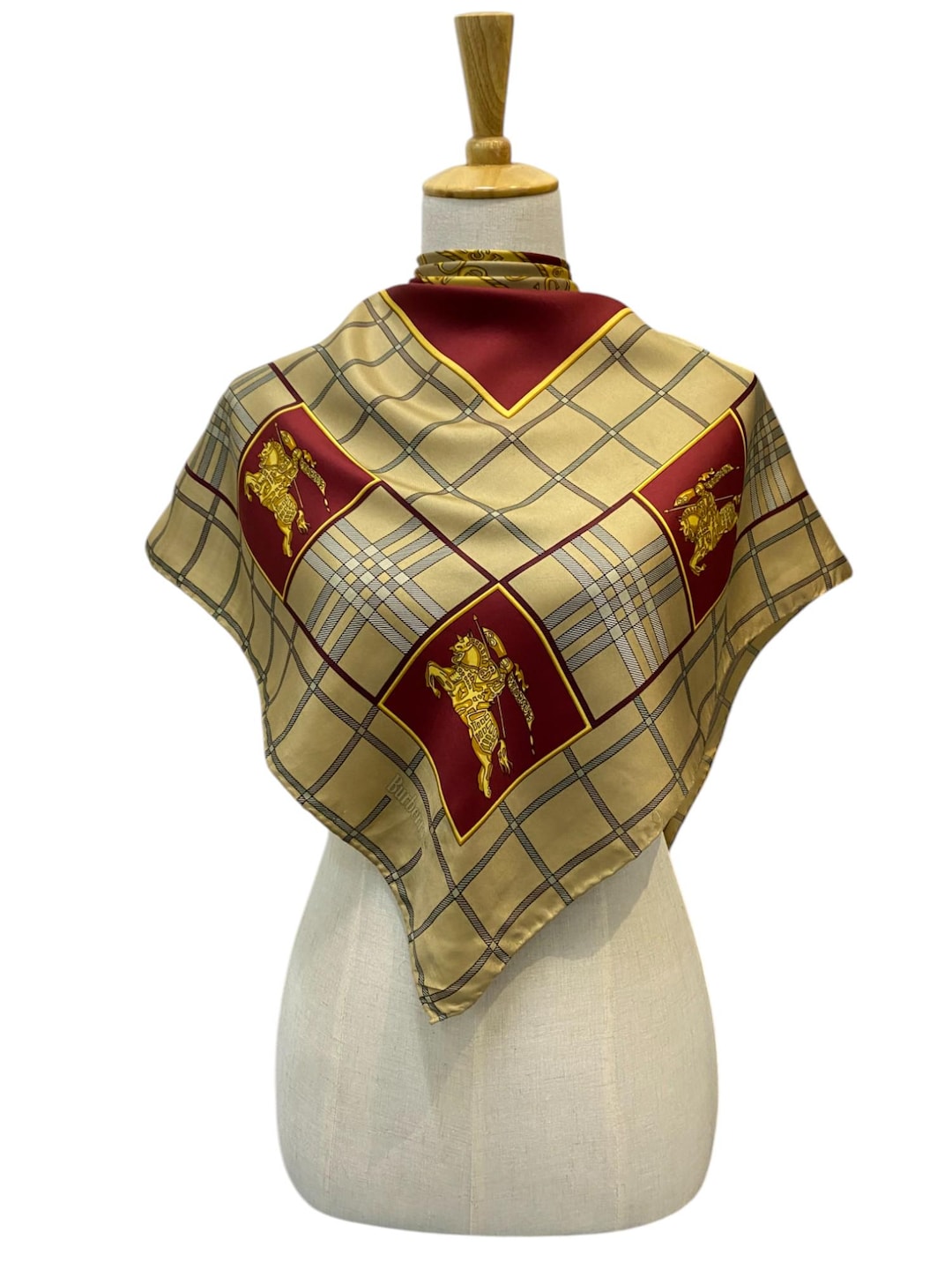 Vintage Burberry Silk Scarf, Burberry Silk Muffler, Vintage Burberry ...