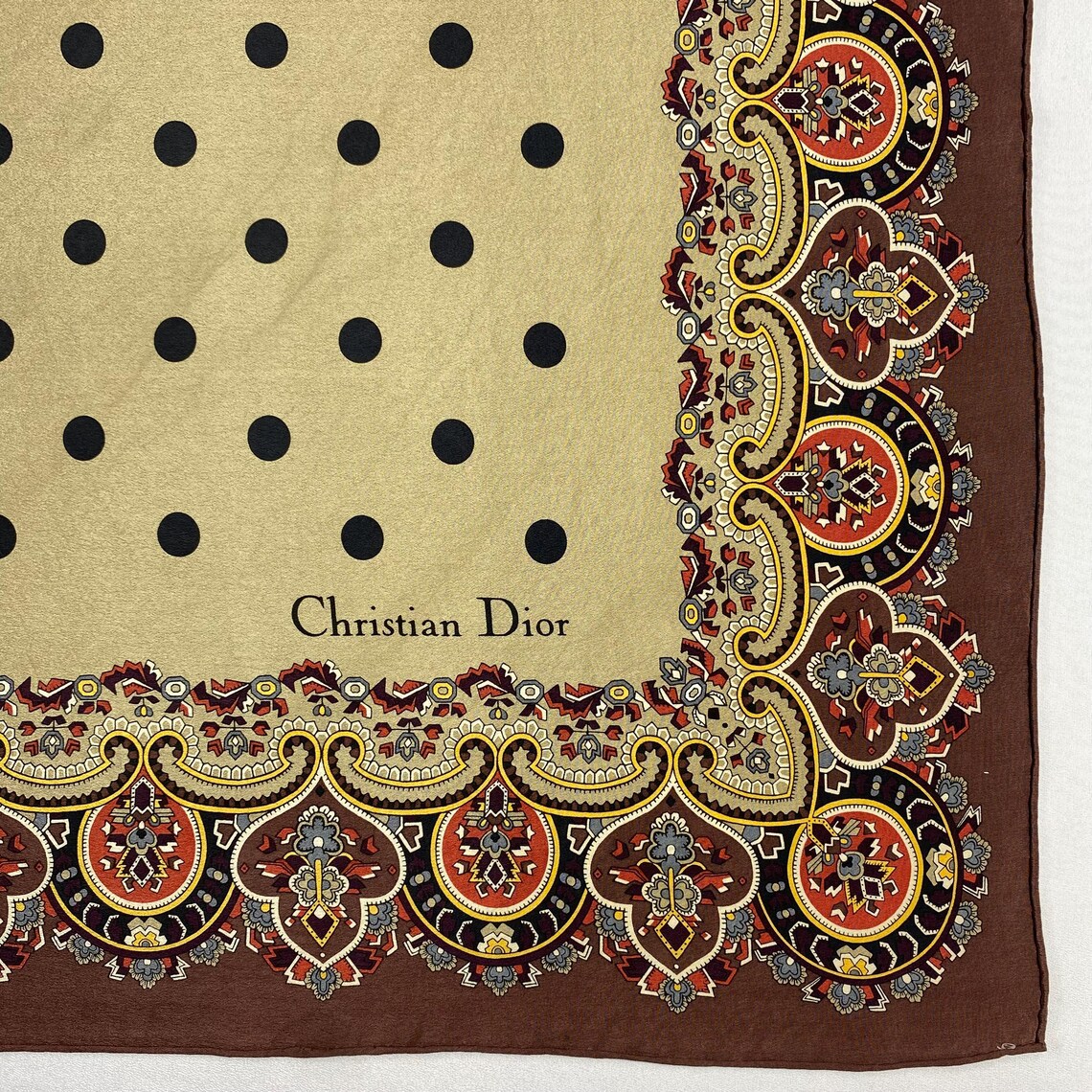 Vintage Christian Dior Silk Scarf Christian Dior Shawl Dior Silk ...