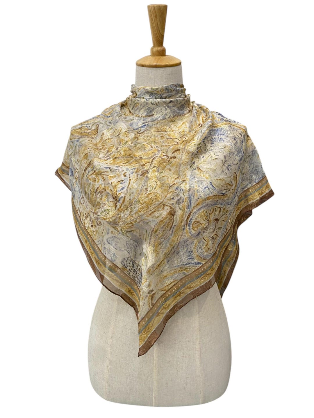 Vintage Luciano Soprani Silk Scarf, Luciano Soprani Silk Stole, Vintage ...