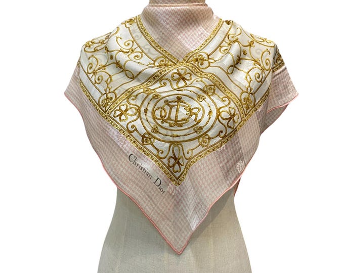 Vintage Christian Dior Silk Scarf Christian Dior Shawl Dior Silk ...