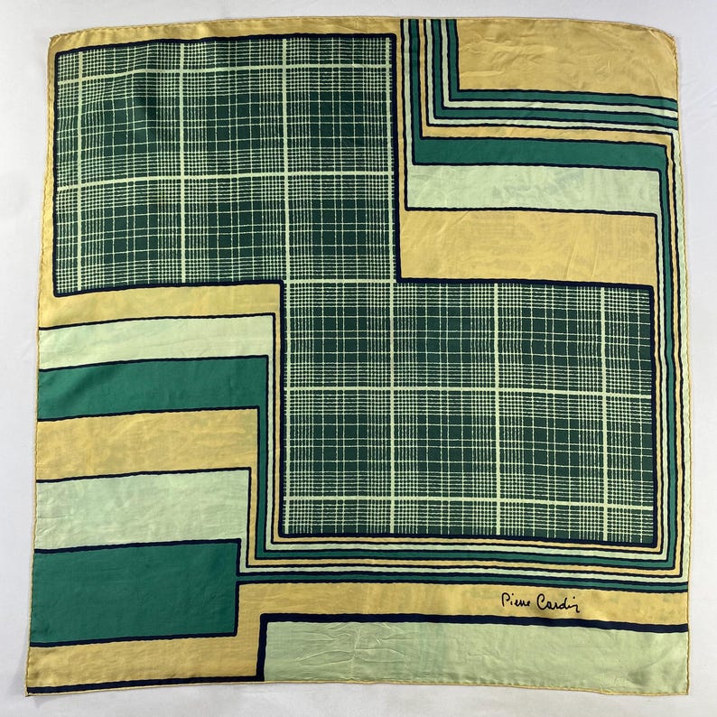 Vintage Pierre Cardin Silk Scarf, Twill Silk Scarf, Vintage Silk ...