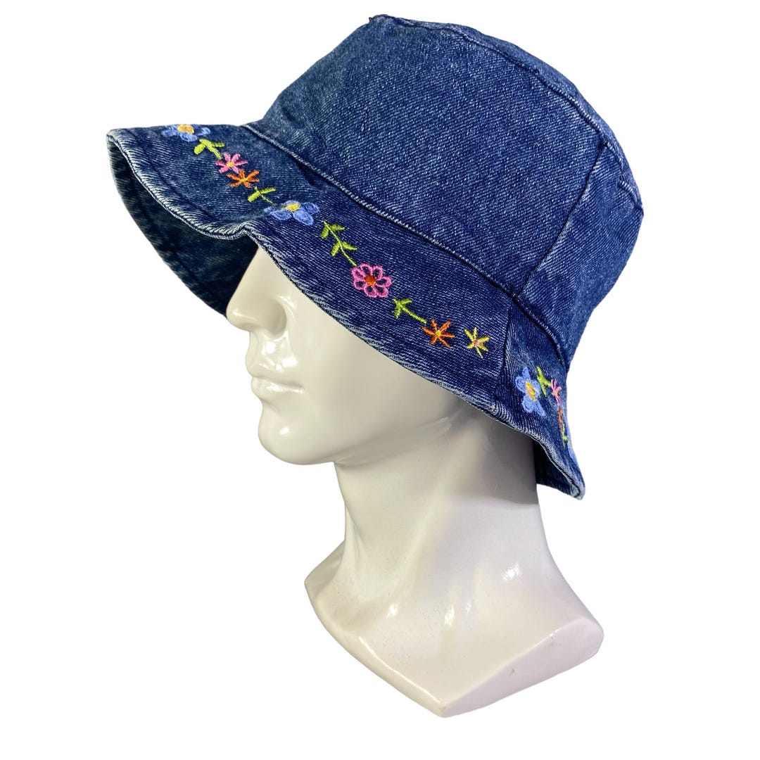 Vintage Denim Hats, Summer Hats Cap, Rounds Hats Cap, Visor Hat, Street ...