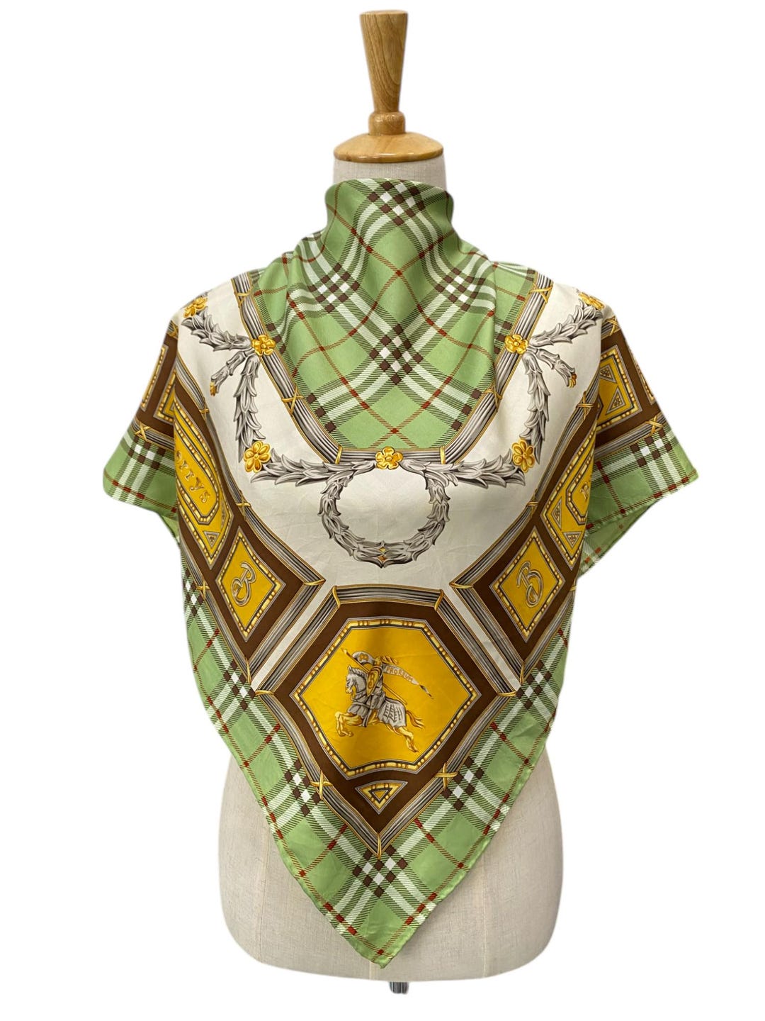 Vintage Burberry Silk Scarf, Burberry Silk Muffler, Vintage Burberry ...