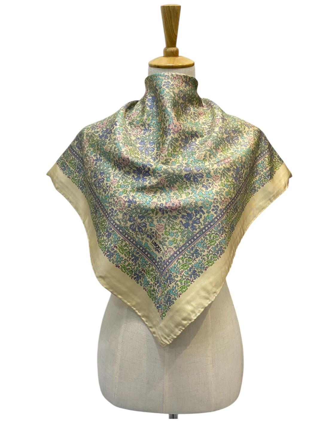 Vintage Liberty Silk Scarf, Twill Silk Scarf, Vintage Silk Muffler ...