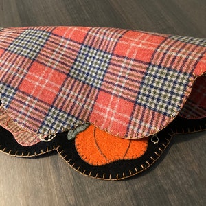 Fall Pumpkin Penny Rug Candle Mat - Etsy