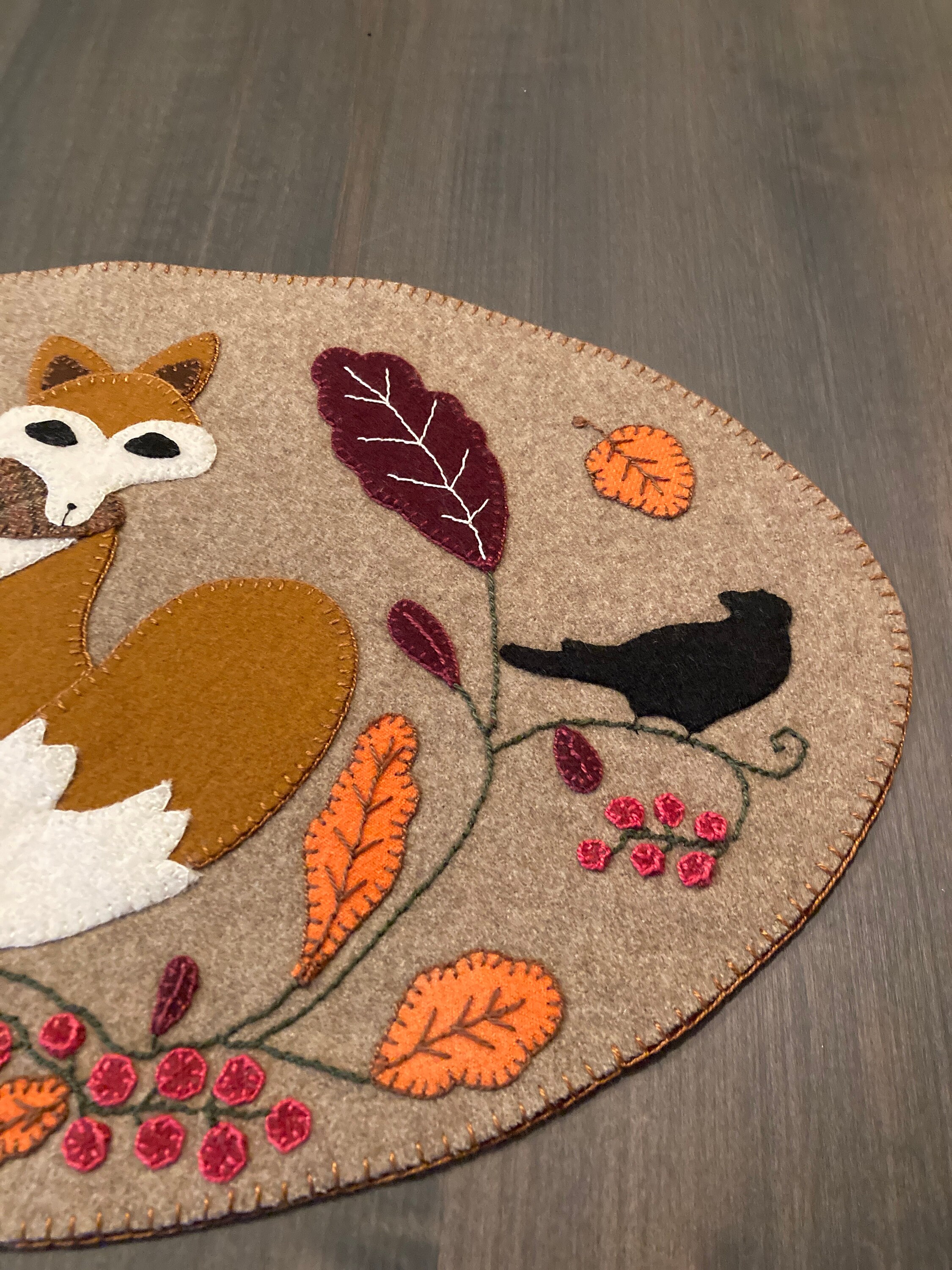 Fox Penny Rug Table Mat - Etsy