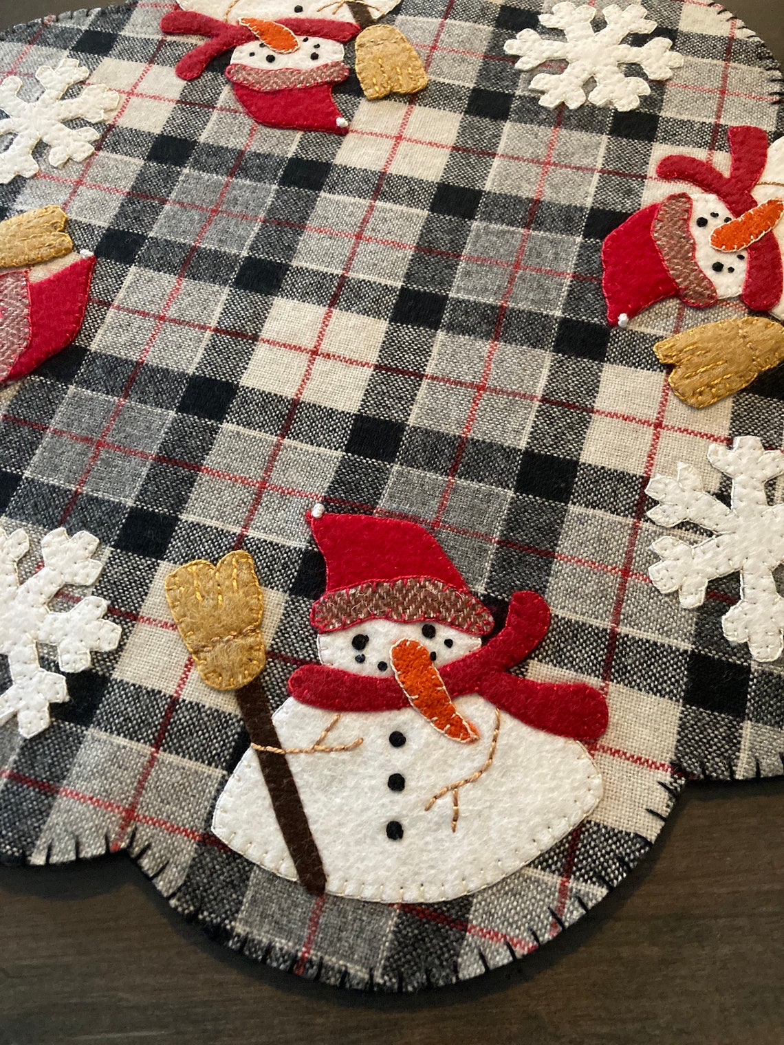 Frosty Snowman Penny Rug - Etsy