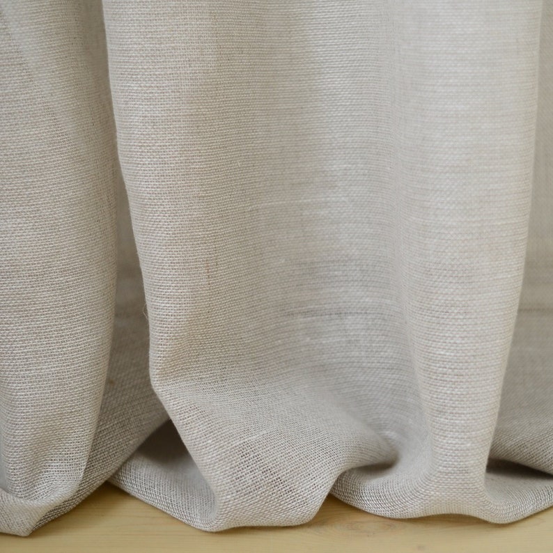 Sheer Linen Curtains. 63 in (160 Cm) Wide. Curtain in Custom Sizes for ...