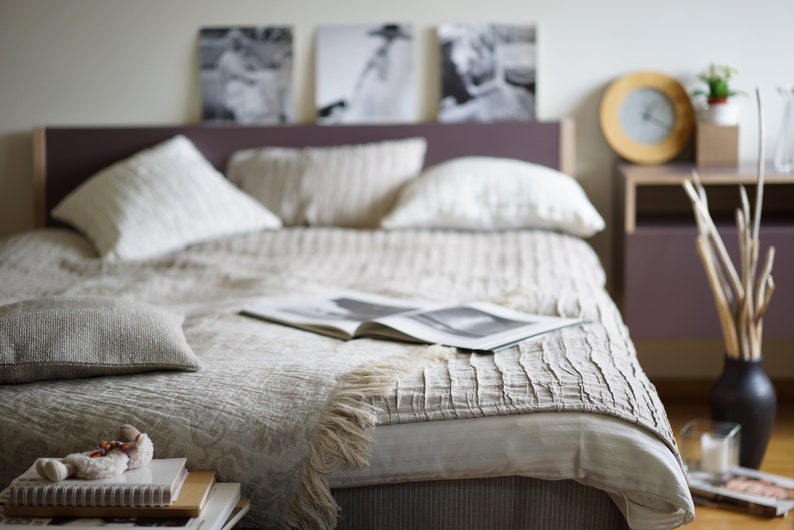 Linen Bedspread , Luxury Bedspread, Linen Bed Cover, Linen Bed Throw ...